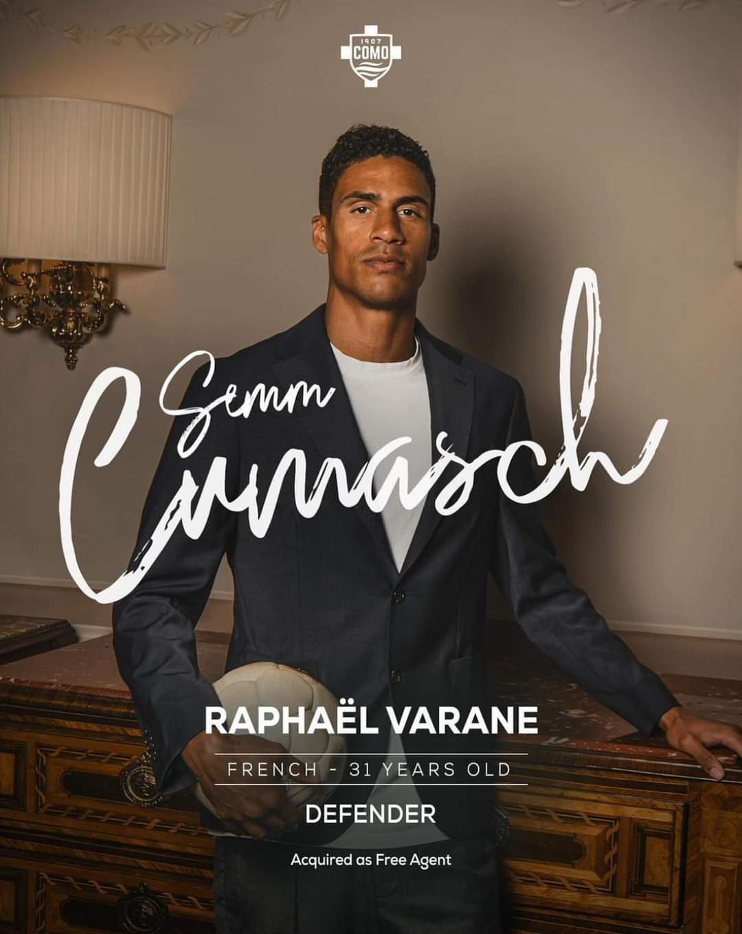 Official: Raphael Varane Joins Como On Two-Year Contract | Bet ...